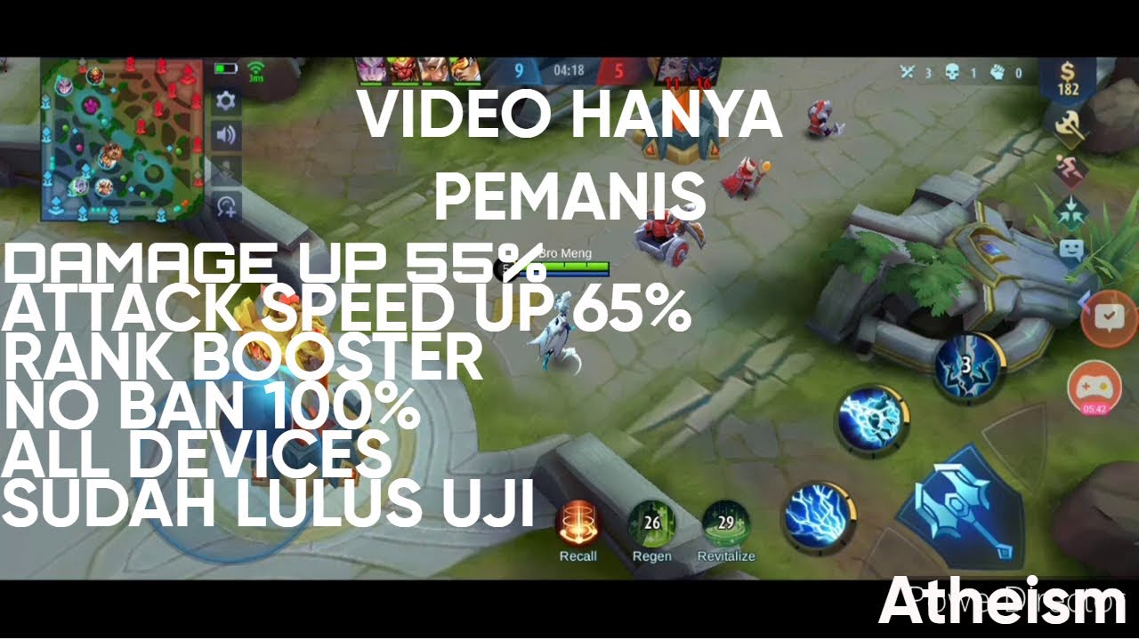 SCRIPT DAMAGE MOBILE LEGENDS + ATTACK SPEED + RANK BOOSTER - YouTube