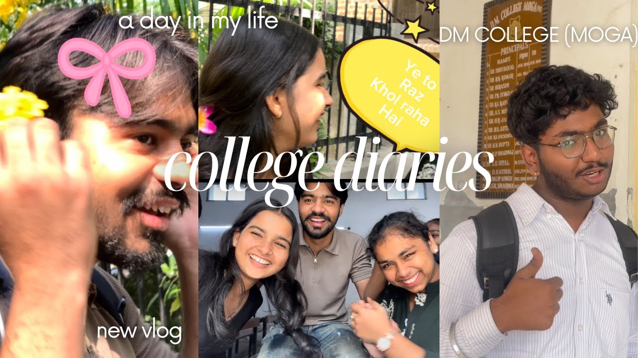 A Day In My College 🌸🎀(One Normal Day? Never) DM COLLEGE MOGA ️ - YouTube