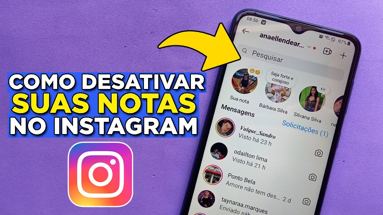 Como Desativar SUA NOTA no INSTAGRAM - YouTube