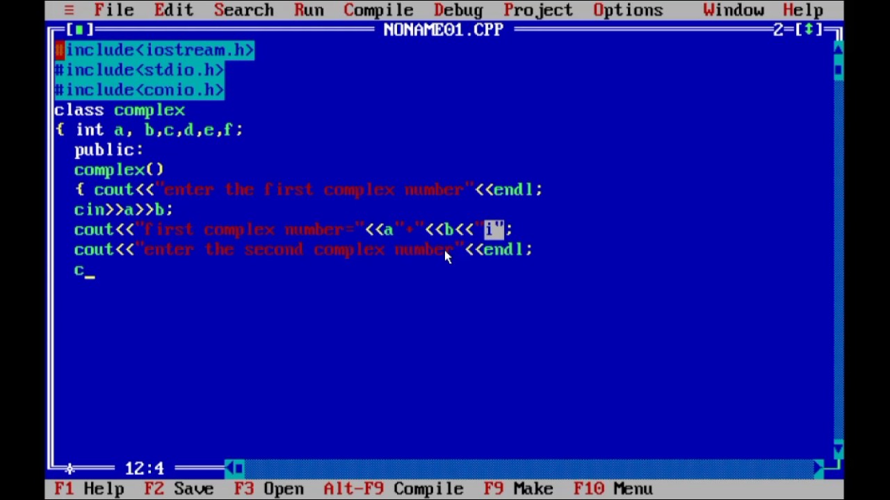Program For Adding Complex Number Using Class In C YouTube Program For Adding Complex Number Using Class In C YouTube