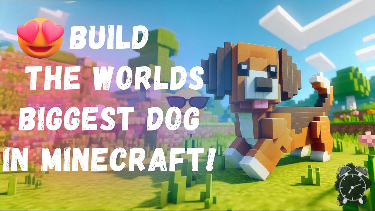 Time-Lapse Build THE WORLDS BIGGEST DOG IN MINECRAFT! | dog in mincraft ...