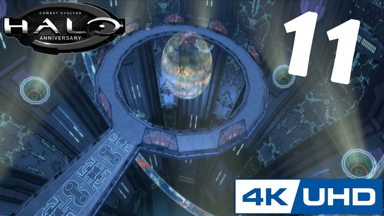 [4K] Halo: Combat Evolved - 100% Playthrough - Part 11 - HALO'S CONTROL ...
