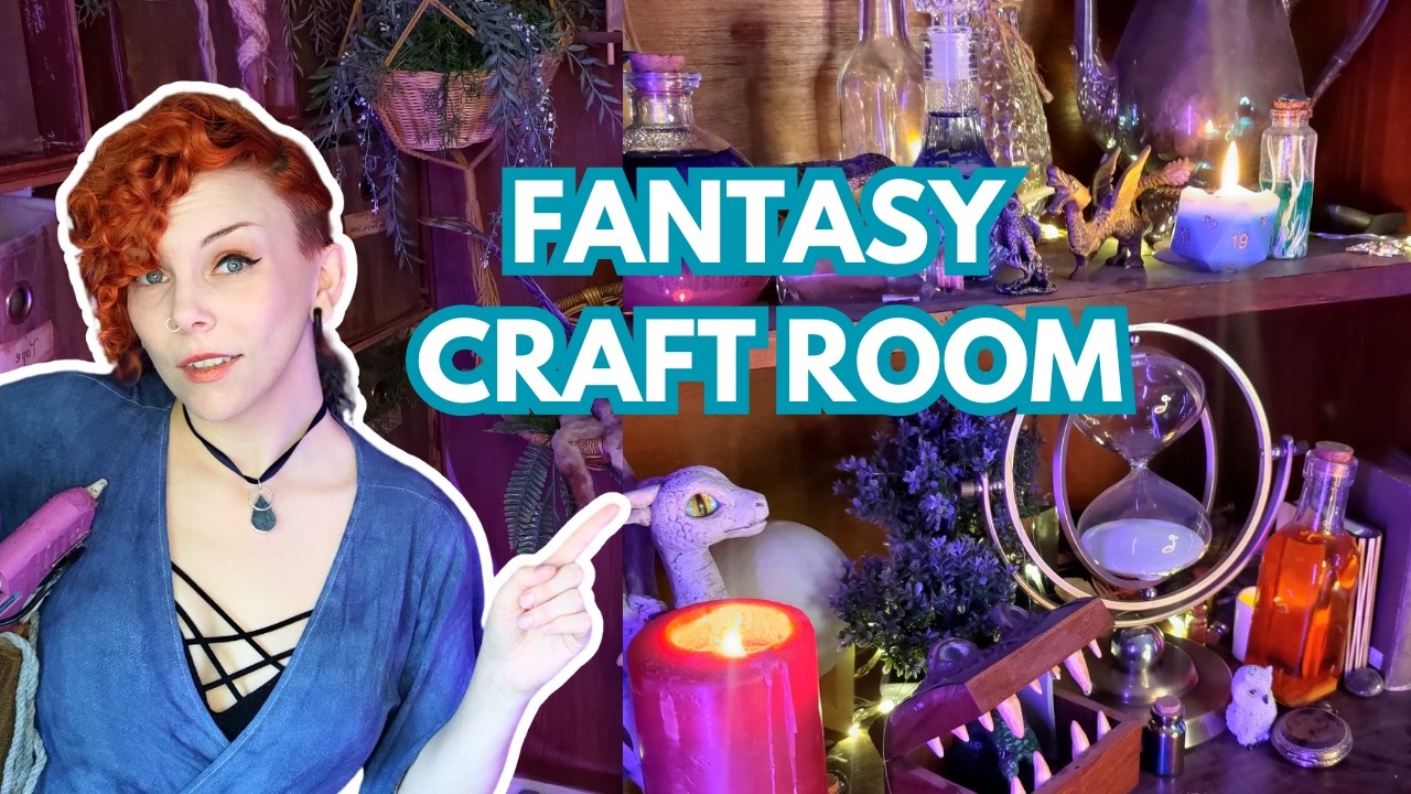 How I upgraded my FANTASY cosplay craft room! - YouTube