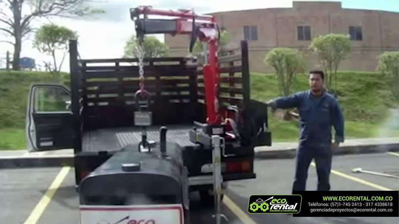 Mini Grúa Maxilift ANT 50 y 110 - Ecorental - YouTube