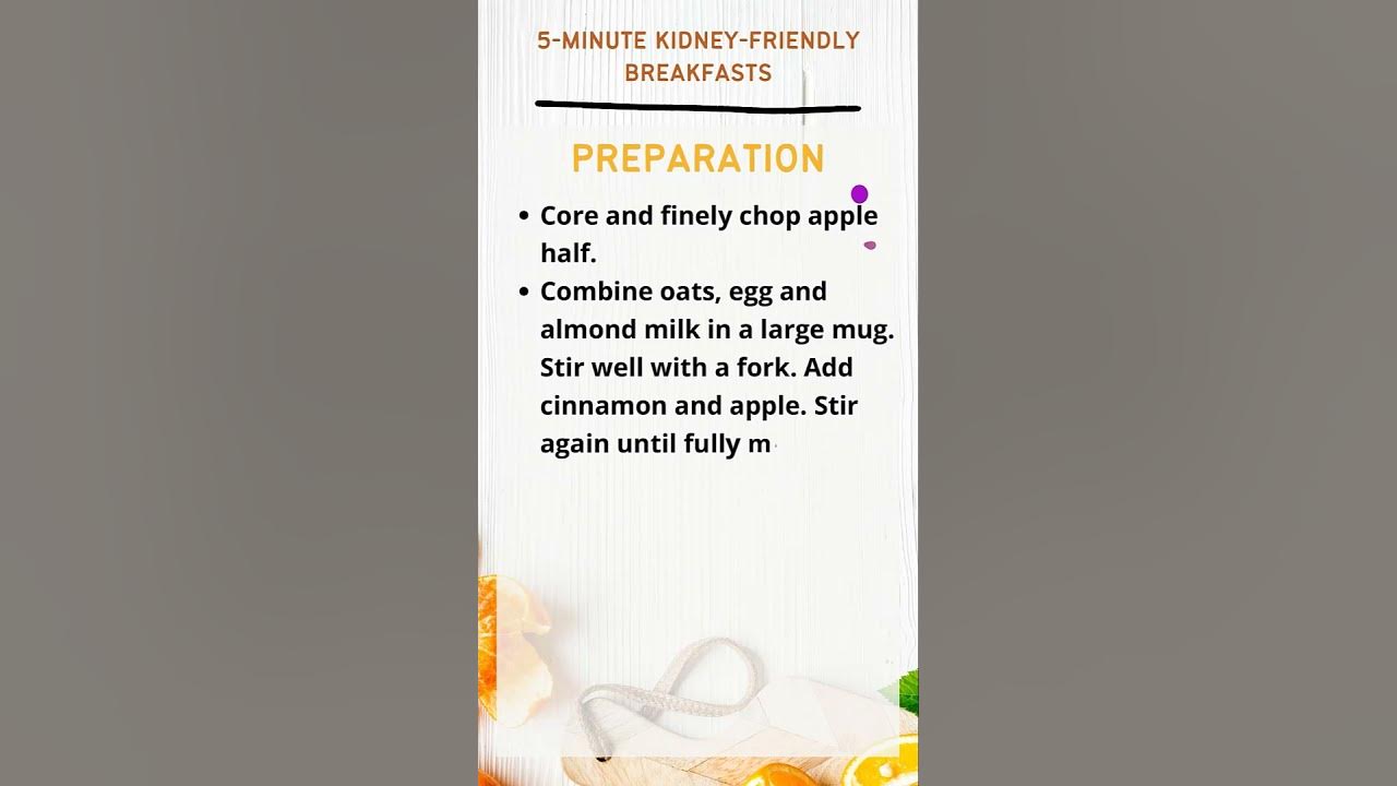 5 Minutes Friendly Breakfast For Kidney Disease 3 Friendly Recipes 5-minutes-friendly-breakfast-for-kidney-disease-3-friendly-recipes