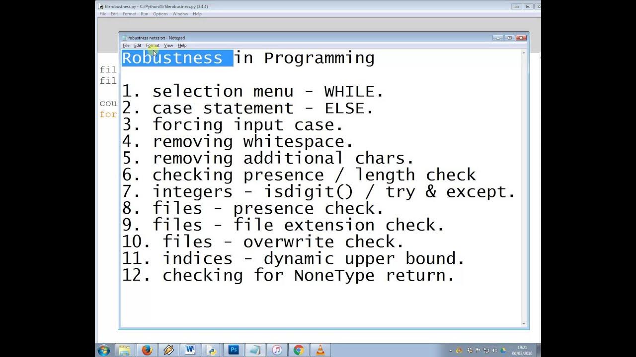 COMP1 - Robustness #8 - file presence check - YouTube