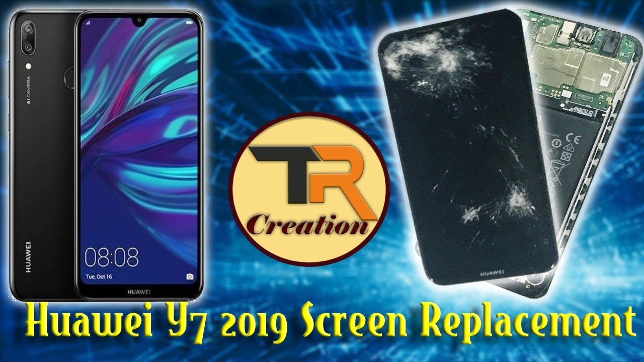 How to Change Huawei Y7 2019 LCD Display - YouTube