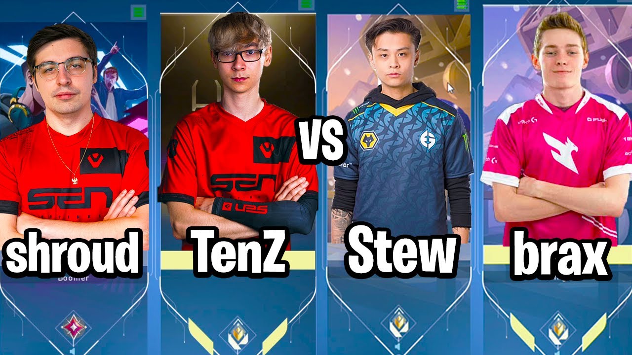 SEN TenZ & SEN Shroud From Sentinels Bootcamp Against Brax & Stewie2k ...