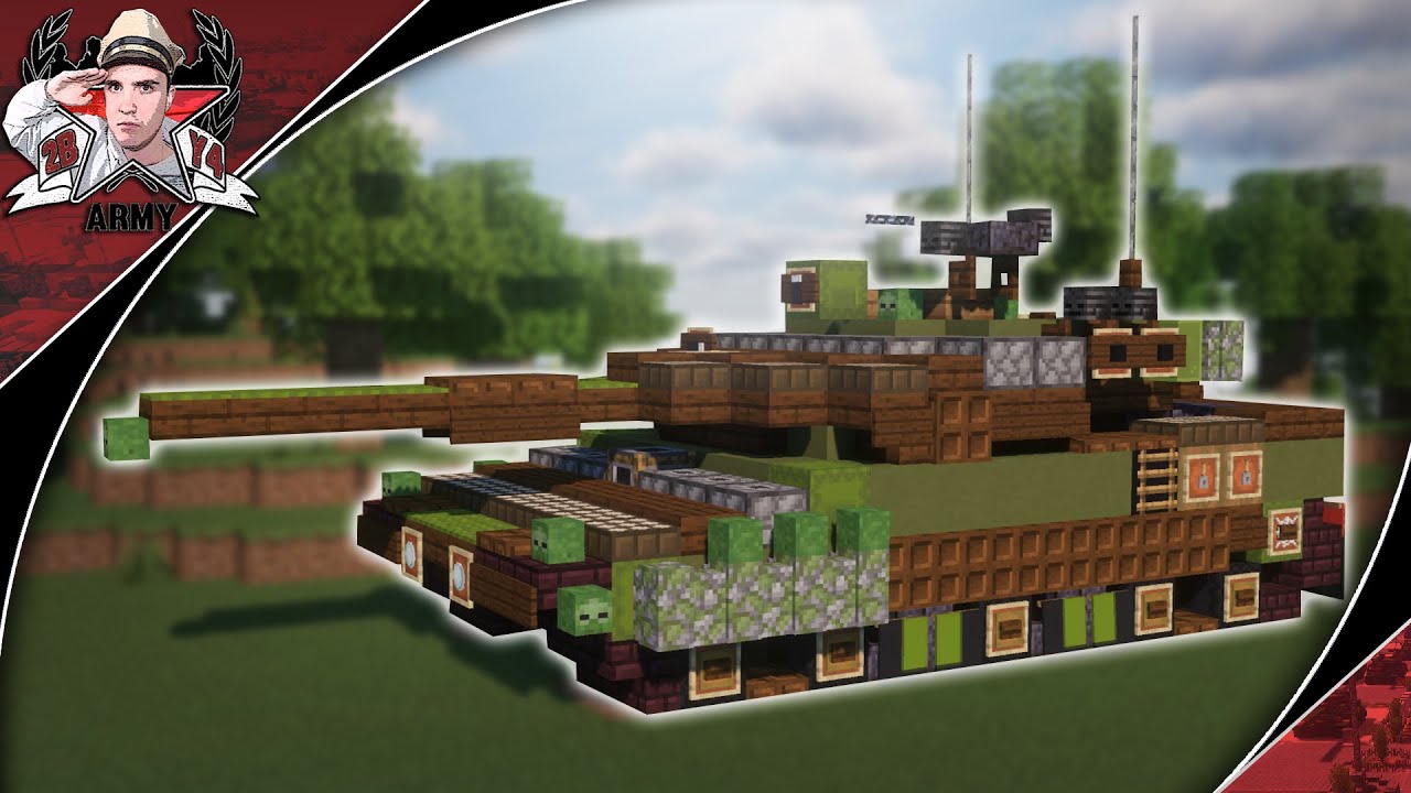 Minecraft: Modern Leopard 2PL | Main Battle Tank Tutorial - YouTube