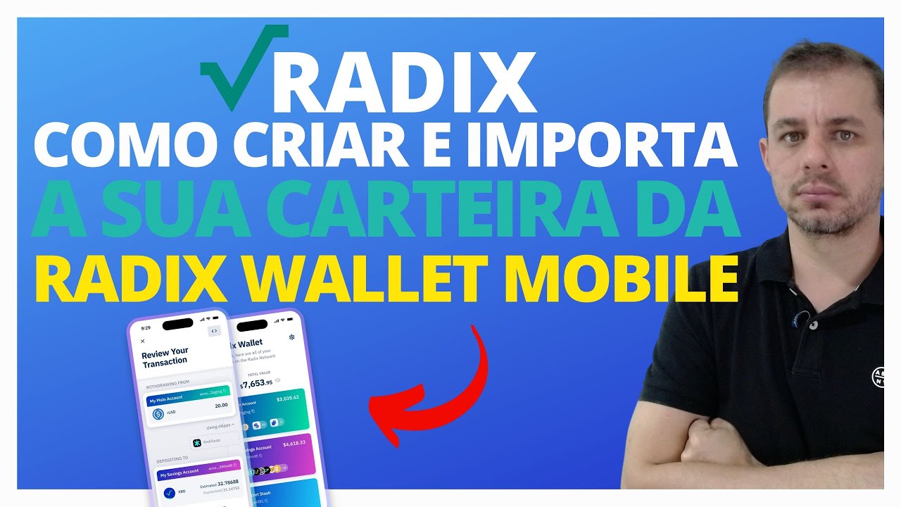 ️RADIX I COMO CRIAR E IMPORTAR A SUA CARTEIRA DA RADIX WALLET MOBILE I Davi Melo - YouTube