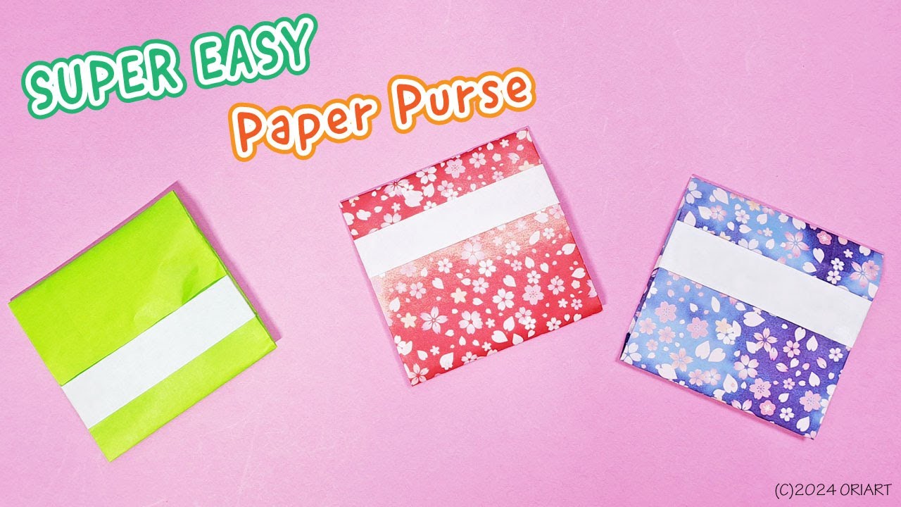 Paper Coin Purse｜How to make a coin wallet without glue｜ Easy DIY Idea ...