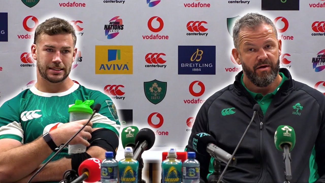 Andy Farrell and Caelan Doris embargoed post-match press conference ...