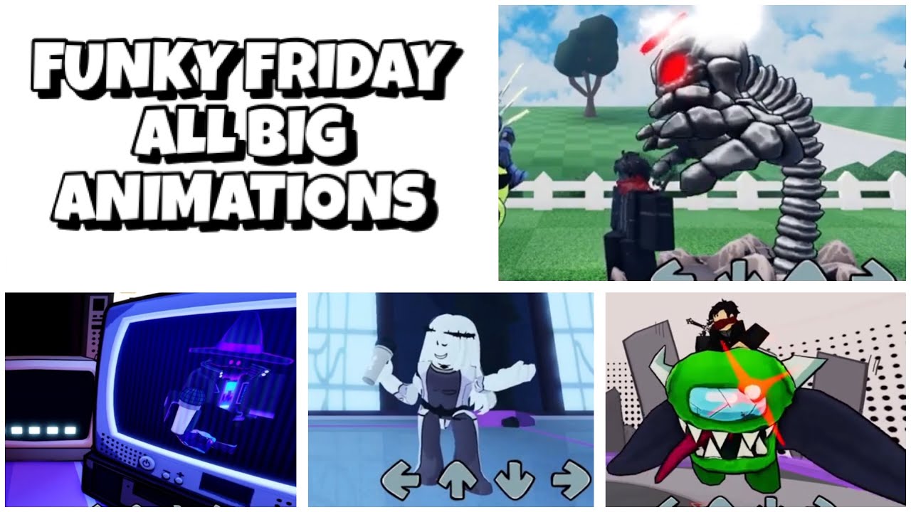 ALL BIG ANIMATIONS IN FUNKY FRIDAY | FUNKY FRIDAY ALL BIG ANIMATIONS ...
