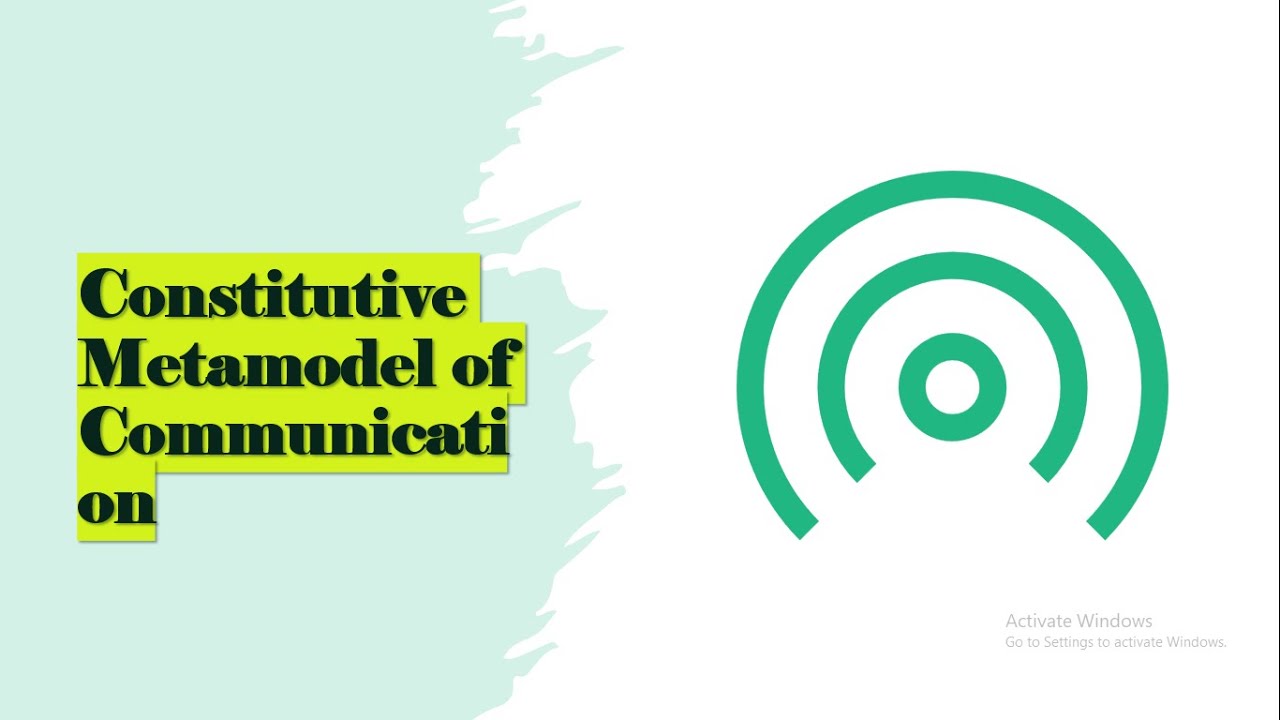 UNITE- 3 COMMUNICATION (MODELS II CONSTITUTIVE MODELS ) - YouTube