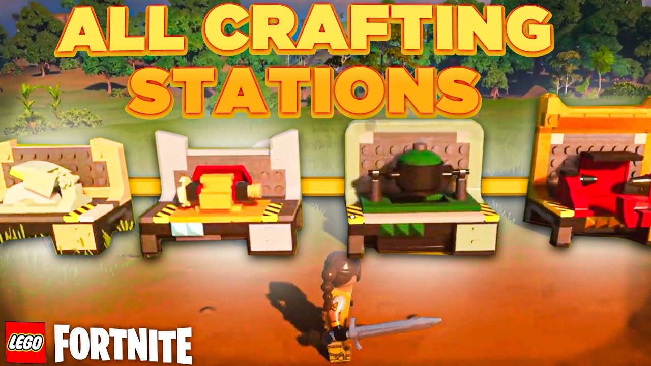ALL Crafting Station Upgrades & HOW To Get Them | LEGO Fornite - YouTube