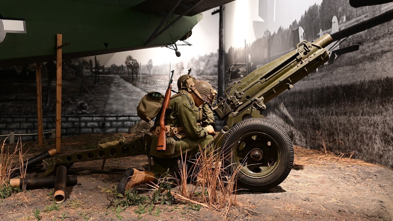 75mm Pack Howitzer at the US Army Airbourne Special Operations museum ...