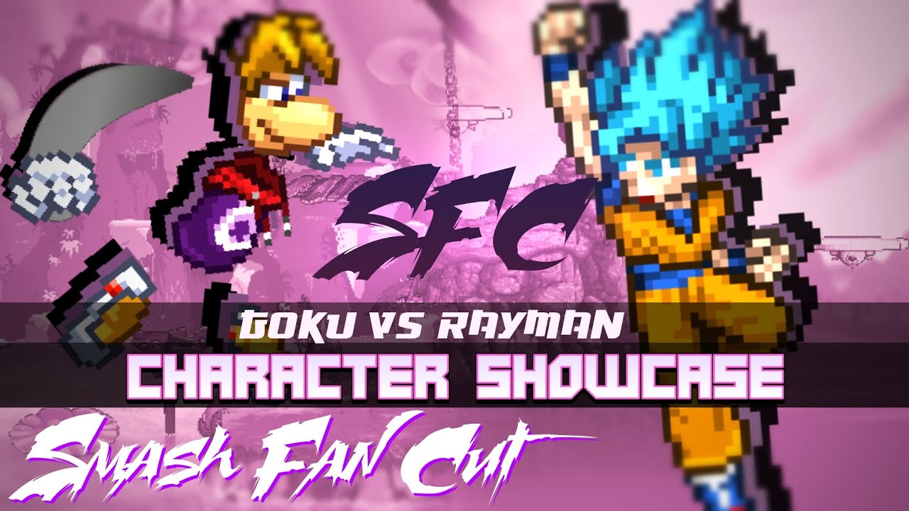 SSF2 PPS: Smash Fan's Cut: GOKU vs RAYMAN gameplay showcase - YouTube