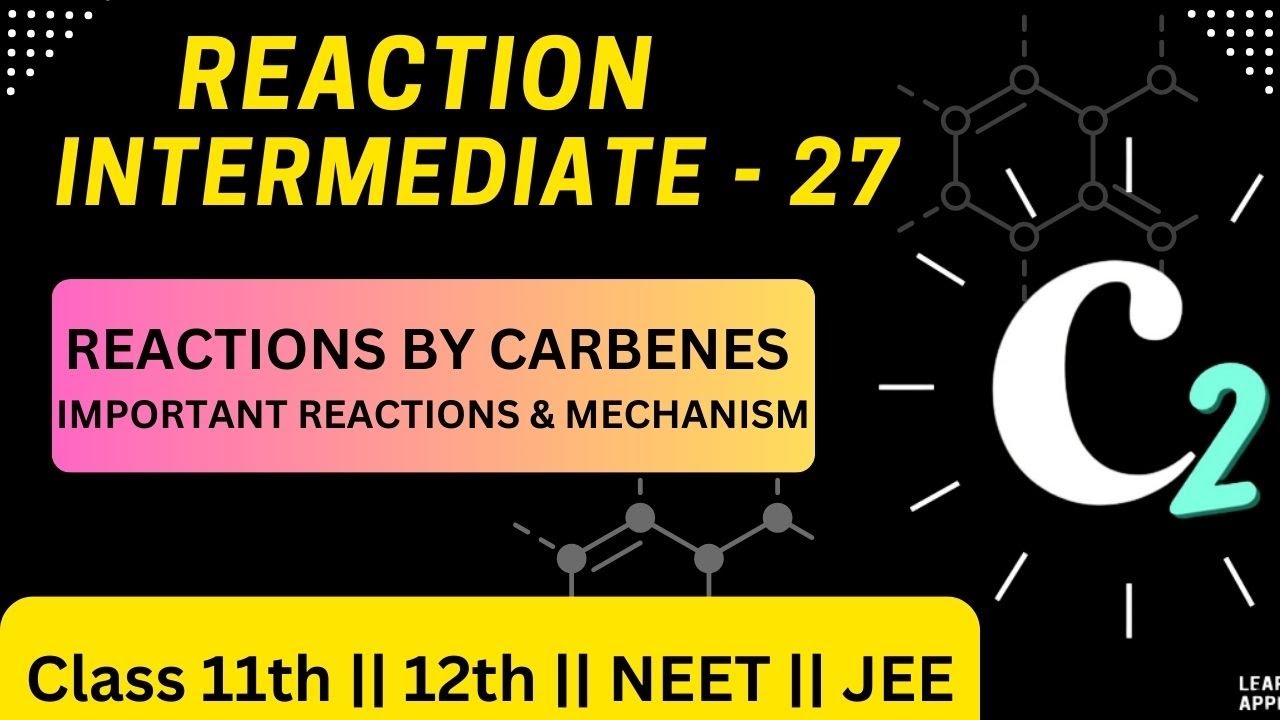 Reaction Intermediate - 27 | Reactions by Carbenes | Organic Chemistry ...