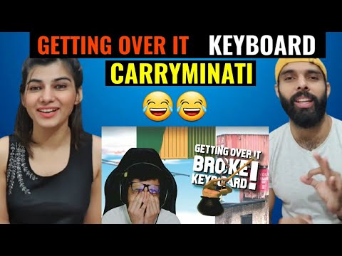 CARRYMINATI GETTING OVER IT 😂😂| FUNNIEST MOMENTS | BROKE KEYBOARD ...