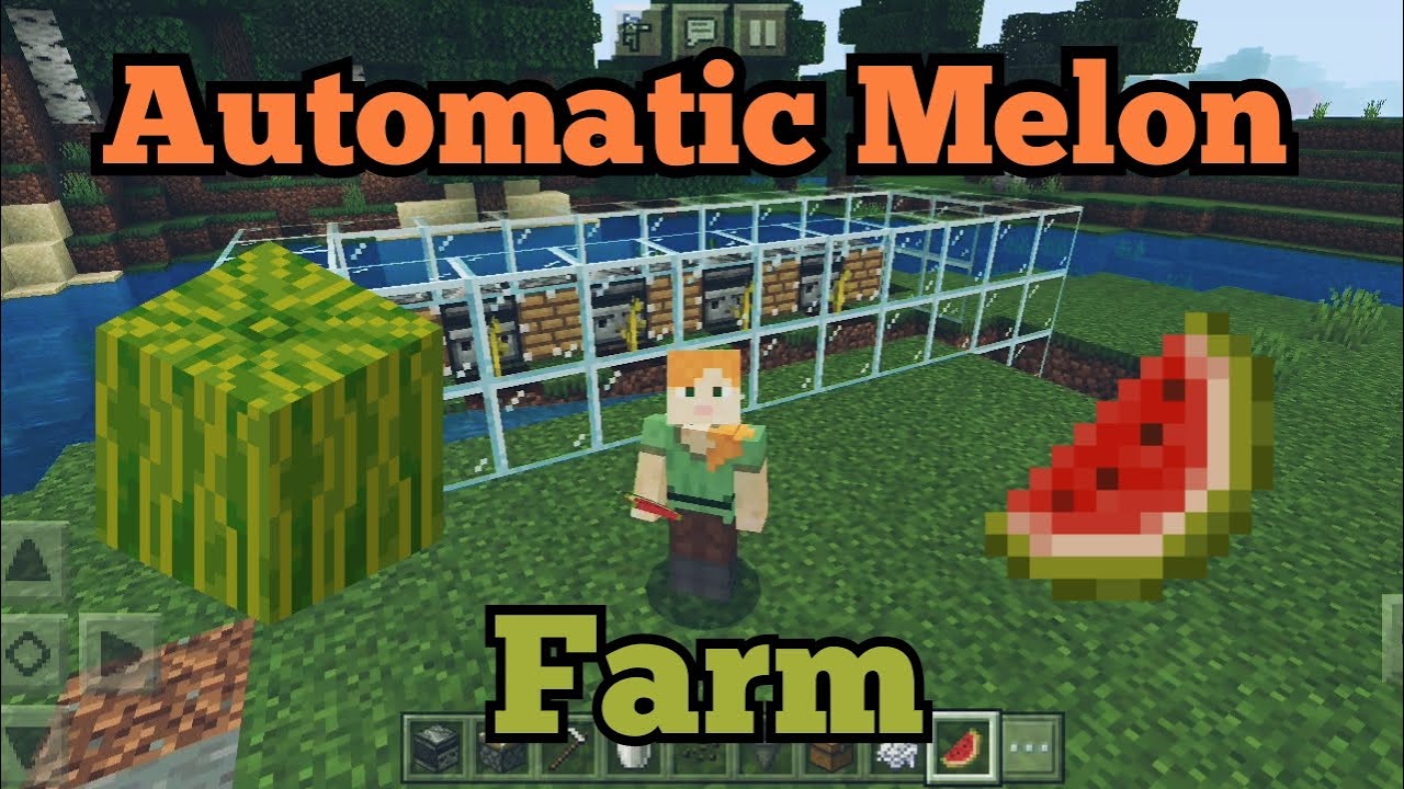 Minecraft How to Make automatic Melon Farm in Minecraft how to make farm in Minecraft # ...