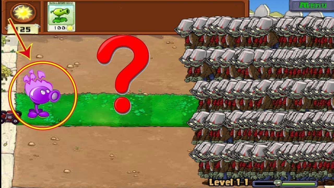 99999 Scaredy-shroom vs 99999 Zombies Plants vs Zombies - YouTube