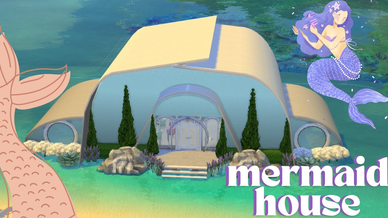 Mermaid House / The Sims 4 Speed Build - YouTube