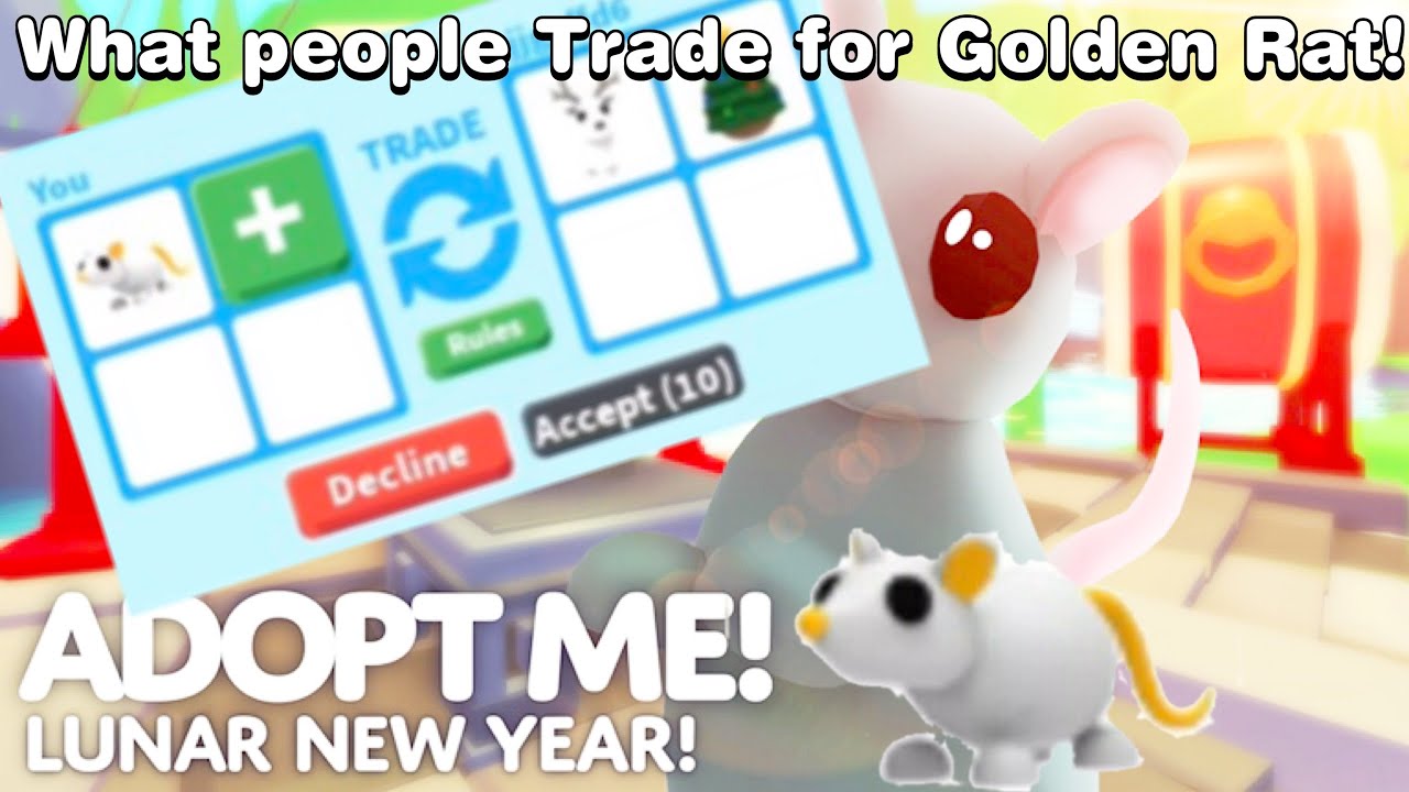 [Roblox] Adopt Me - What People Trade For Golden Rat! - YouTube