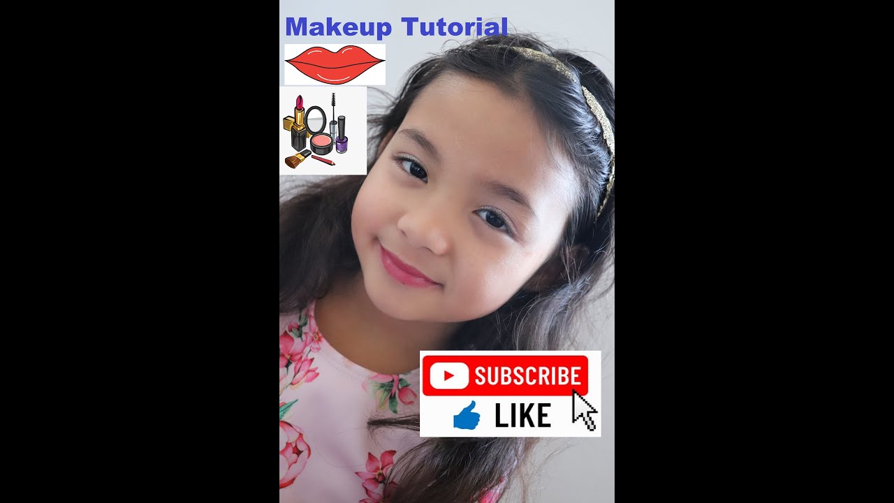 SIMPLE GLAM Makeup Tutorial Kids Edition - YouTube