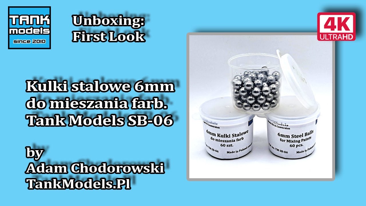 Workshop #11 - 6mm Kulki stalowe / Steel balls - Tank Models SB-06 ...