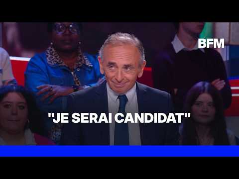 Présidentielle: Éric Zemmour annonce sur BFMTV qu'il \