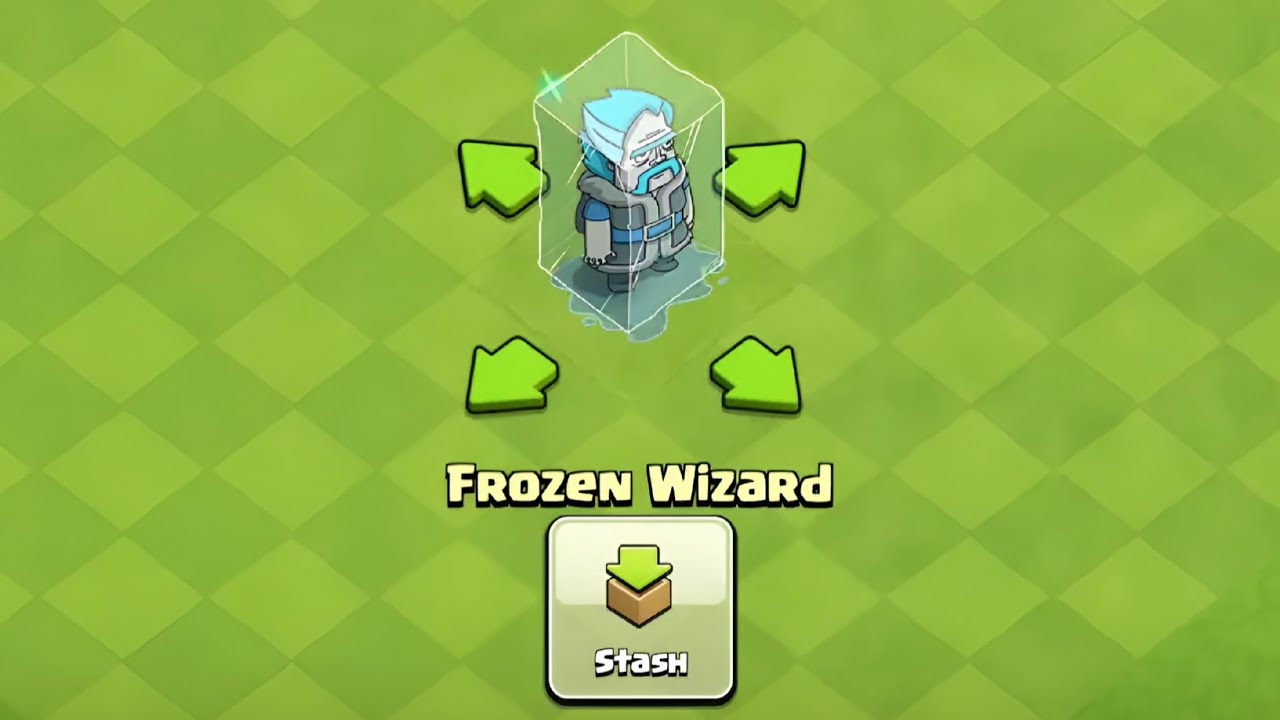 Frozen Wizard In Clash Of Clans Clash Of Clans Frozen Wizard Decoration ...