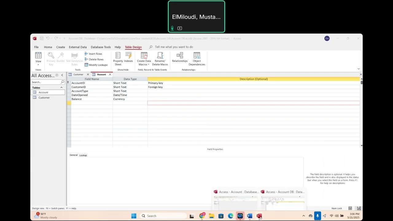 MS Access Part 3 - YouTube