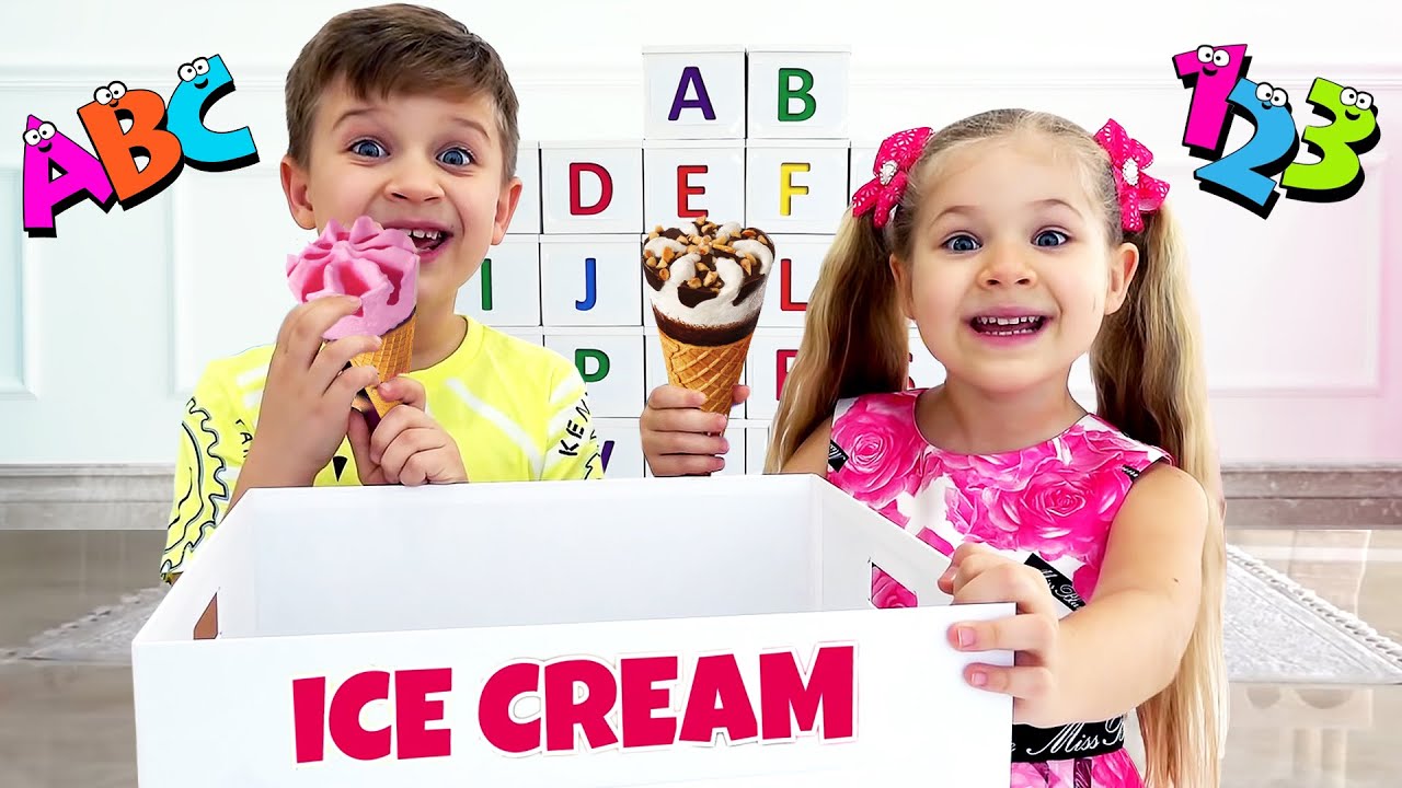 Diana dan Roma ABC Tantangan alfabet Inggris / ABC song - YouTube