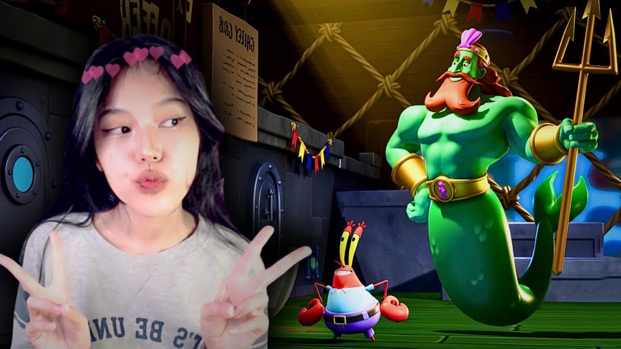 RAJA NEPTUNUS MENGAMUK!? NYOBAIN GAME SPONGEBOB!! - SpongeBob ...