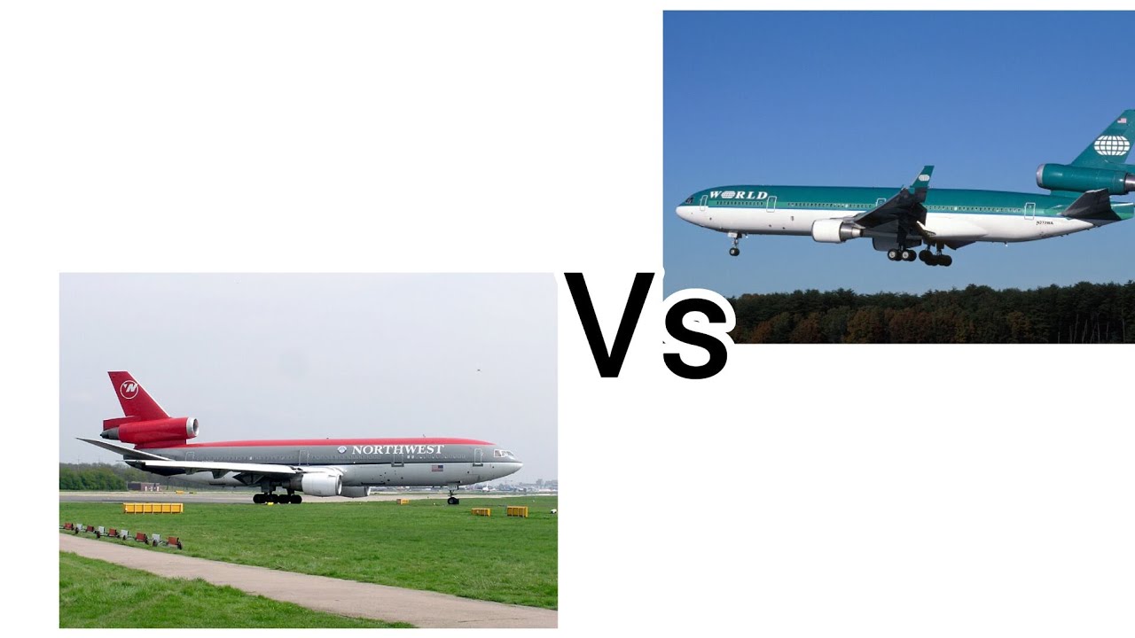 dc-10 vs md-11 - YouTube