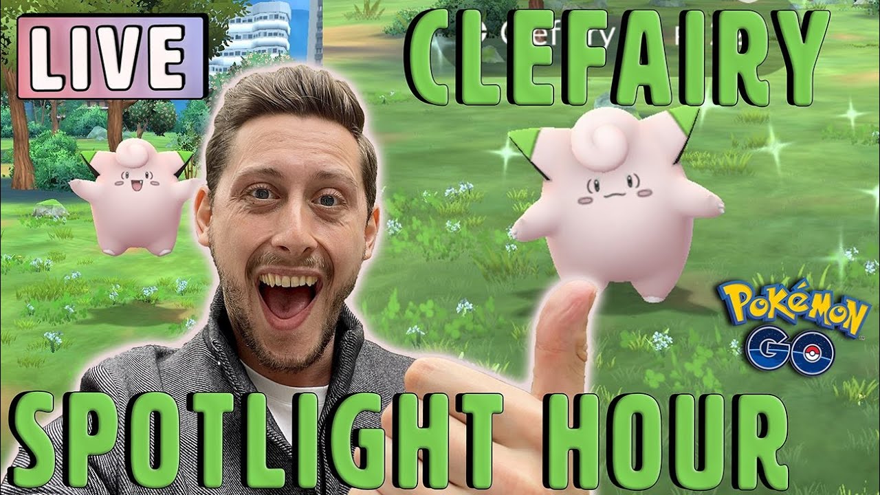 LIVE Can We Get A *Shiny Clefairy* in Pokemon GO Spotlight Hour? - YouTube