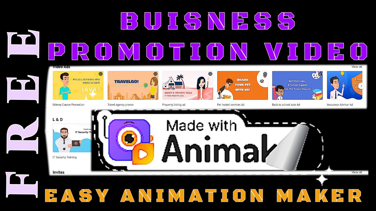 HOW TO CREATE FREE ANIMATED VIDEO ONLINE | MAKE PROMOTIONAL VIDEO FOR ...
