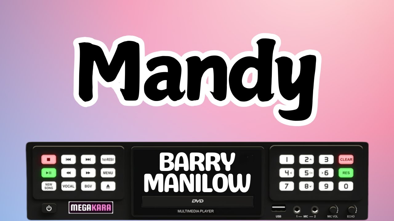 Mandy - Barry Manilow - Karaoke Lyrics - YouTube