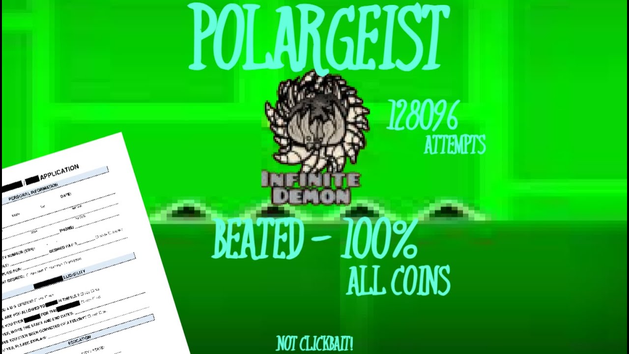 HUMANLY IMPOSSIBLE | POLARGEIST by ROBTOP | 100% | ALL COINS - YouTube