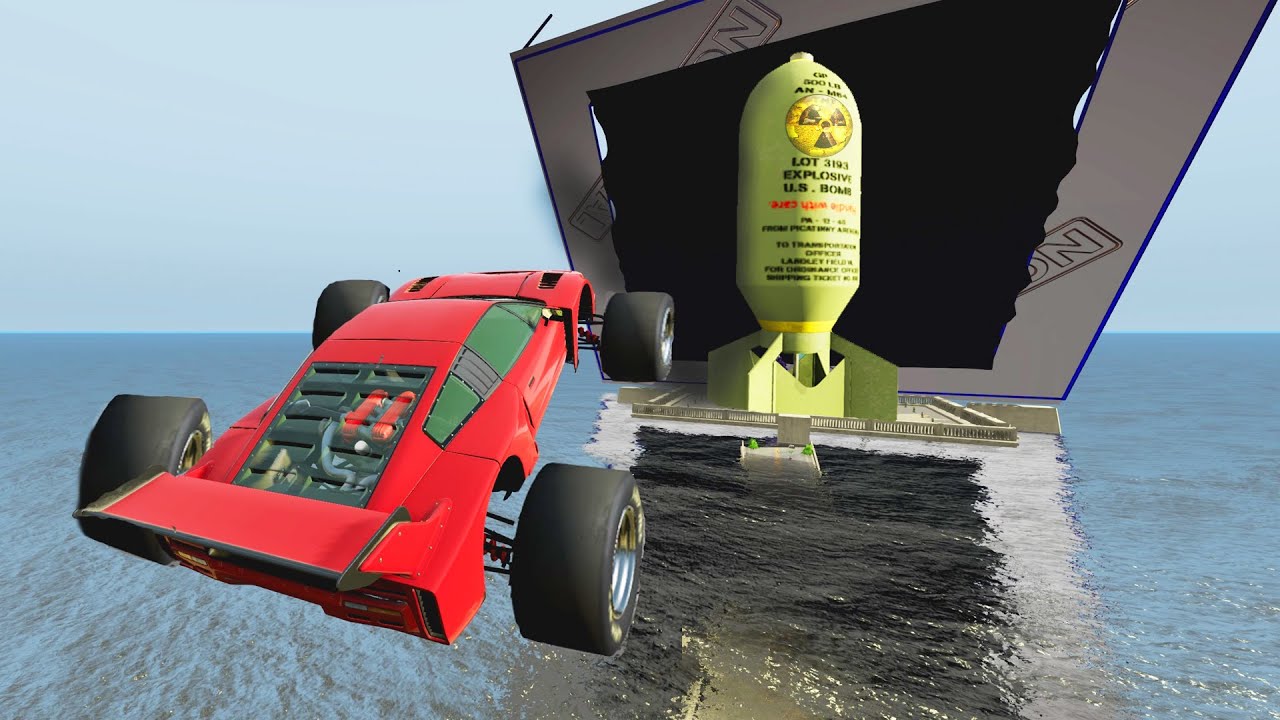 EXPERIMENT 😱 Cars vs Nuclear Bombs #24 BeamNG.Drive - YouTube