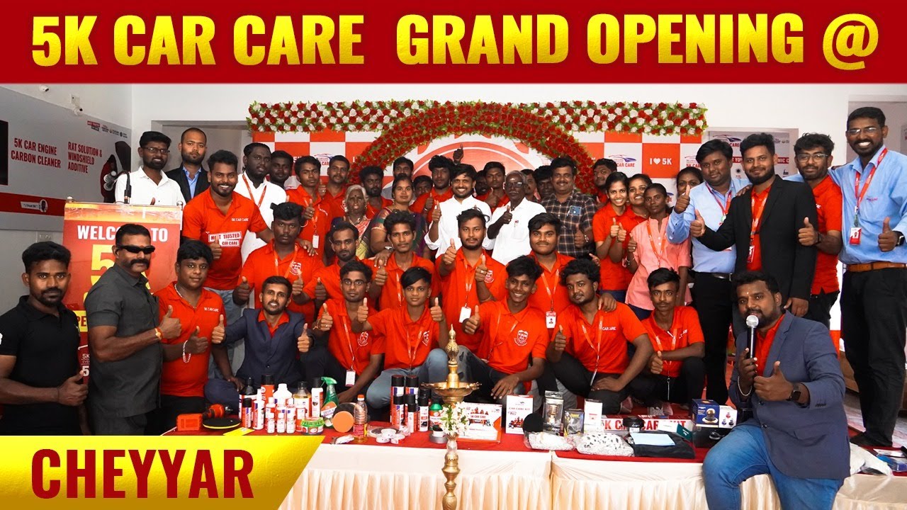 Grand Branch Opening at Cheyyar | 5K Car Care #franchisebusiness # ...