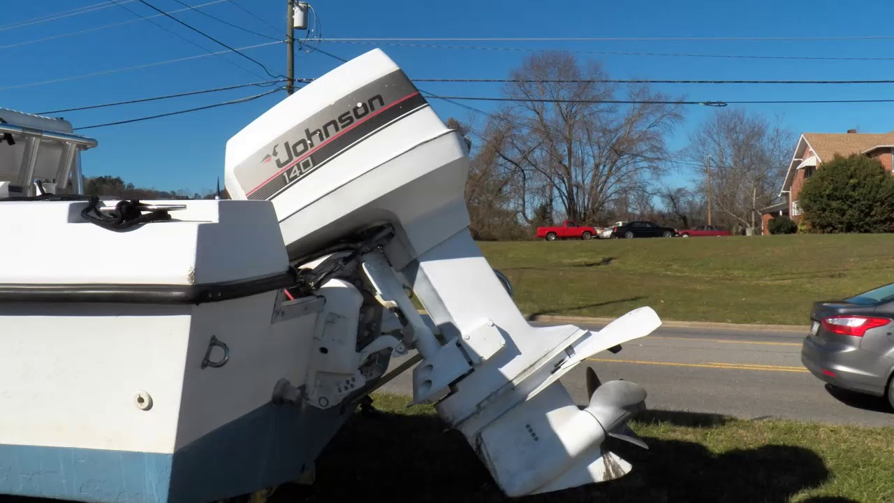 1990 Angler Center Console Fishing Boat - YouTube