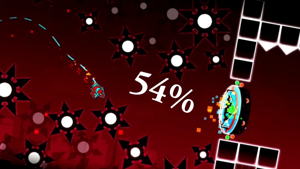 "Badland full ver" 54% :(( chết ở chổ đúng thiểu năng/geometry dash 2.2 ...