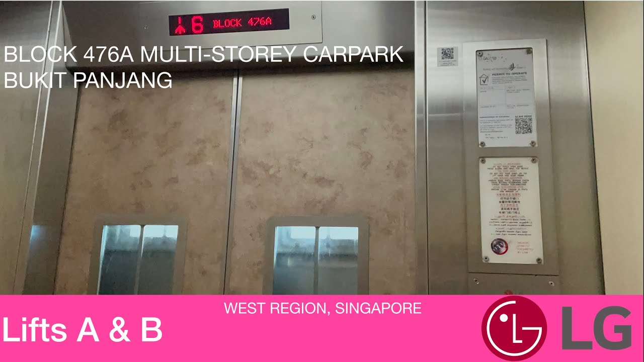 HDB Block 476A (MSCP) Bukit Panjang || LG Elevator 🚘 - YouTube