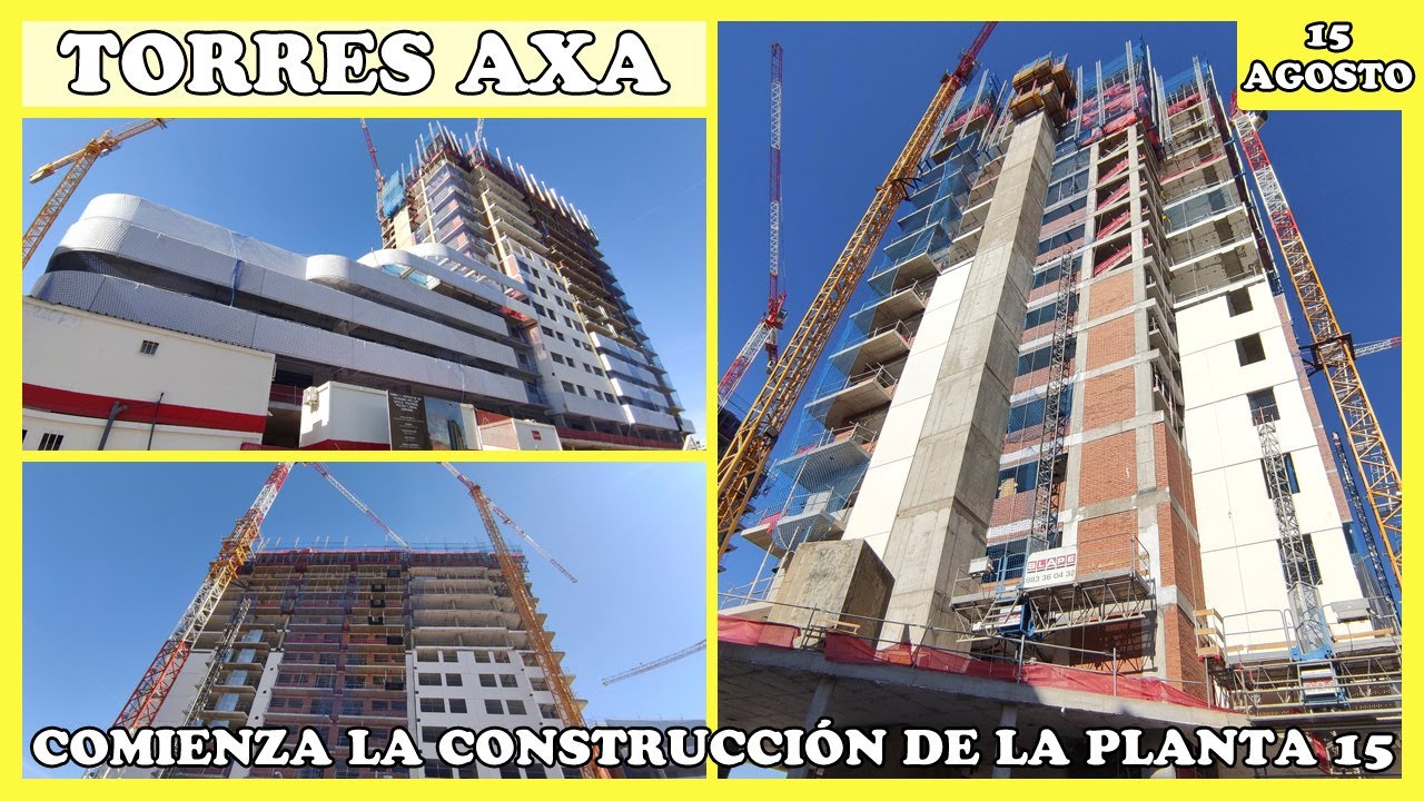 🚧 COMIENZA LA CONSTRUCCIÓN DE LA PLANTA 15 | OBRAS TORRES AXA MADRID ...