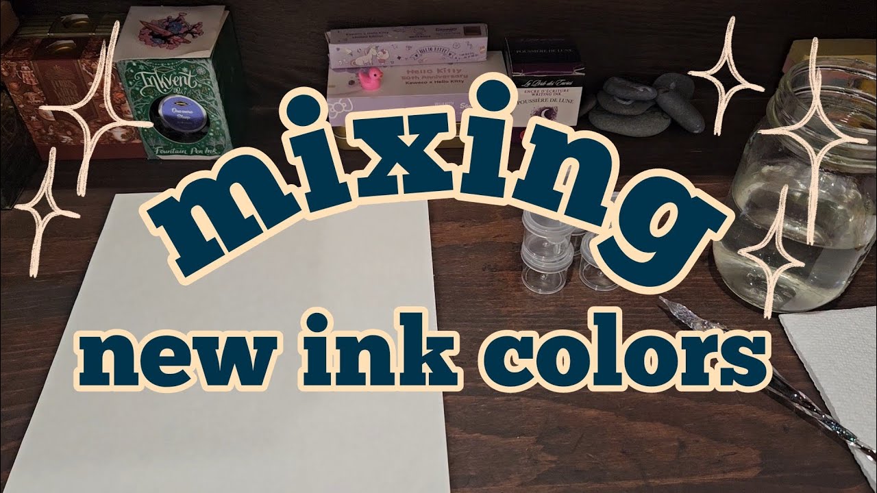 mixing new ink colors ️ - YouTube