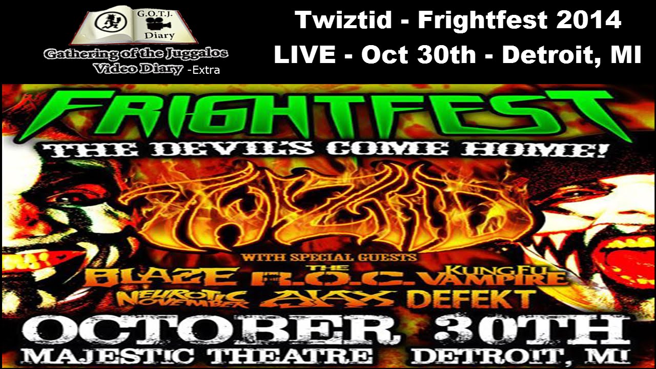 Twiztid - Frightfest 2014 "This Way To Hell" Tour - LIVE - Detroit ...