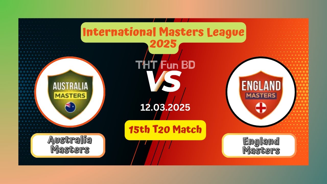 Australia Masters vs England Masters | International Masters League ...