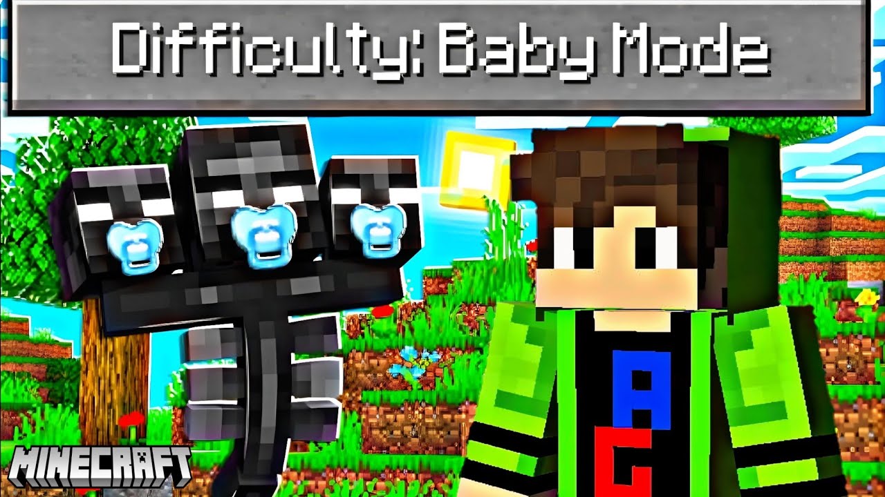 MINECRAFT BUT "Surviving Minecraft in Baby Mode - Too Easy?" - YouTube