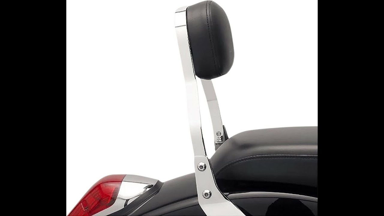 Cobra motorcycle backrest installation - YouTube